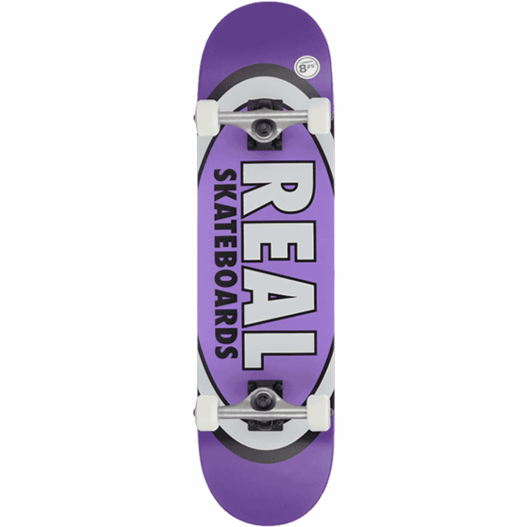 Shop real skateboard complete classic oval (purple) 8.25 online | BUD ...